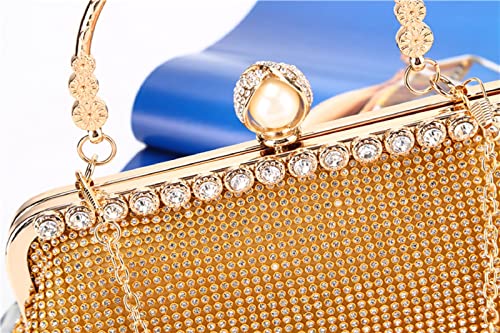 seropian Women's Rhinestone Bag Sparkling Chain Handbag Evening Clutch Purse Small Evening Formal Bag for Wedding,Party,Club