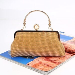 seropian Women's Rhinestone Bag Sparkling Chain Handbag Evening Clutch Purse Small Evening Formal Bag for Wedding,Party,Club