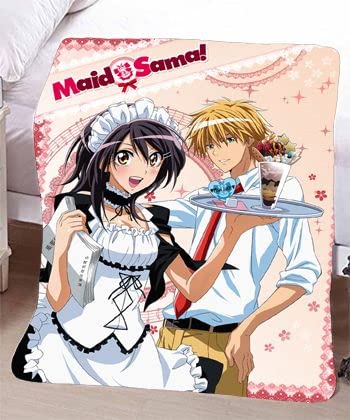 D&D Entertainment Maid Sama! Misaki and Usui Throw Blanket Officially Licensed