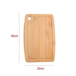 GULRUH Wood Cutting Boards for Kitchen, Three Styles of Wooden Cutting Board with Handle Kitchen Cutting Board Solid Wood Food Board Pizza Bread Fruit Can Hang Cutting Board (Size : Small)