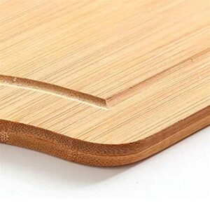 GULRUH Wood Cutting Boards for Kitchen, Three Styles of Wooden Cutting Board with Handle Kitchen Cutting Board Solid Wood Food Board Pizza Bread Fruit Can Hang Cutting Board (Size : Small)