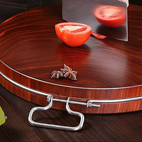 GULRUH Wood Cutting Boards for Kitchen, Cutting Board: Large Wood Cutting Board for Kitchen,Cutting Board with Handle-brown-44 * 5cm