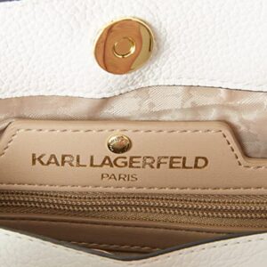 Karl Lagerfeld Paris Womens Hobo Bag, Wt/Bk Multi, One Size US