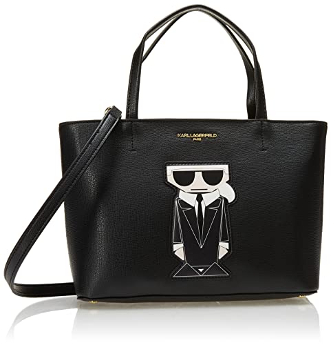 Karl Lagerfeld Paris Womens Maybelle Crossbody Tote Bag, Blk Multi, One Size US