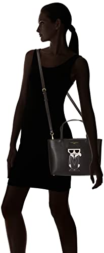 Karl Lagerfeld Paris Womens Maybelle Crossbody Tote Bag, Blk Multi, One Size US