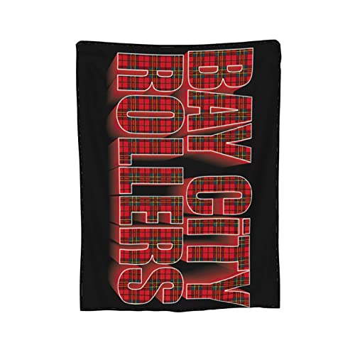 Bay City Music Rollers Band Logo Throw Blanket Soft Cozy Flannel Blankets Decor for Bed Couch Living Room Travel Outdoor 50"X40"