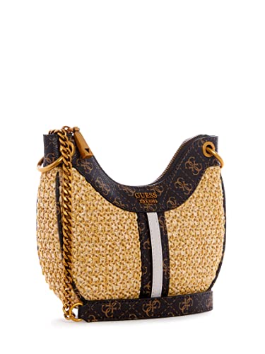 GUESS US Kasinta Raffia Mini Hobo Bag