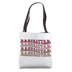 groovy babysitter babysitting babysitters tote bag