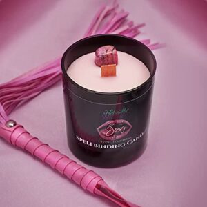 Naturally Wicked Spellbinding Candle | Scented Crystal Spell Candle | Inc Unique Candle Gift Box (Sex)