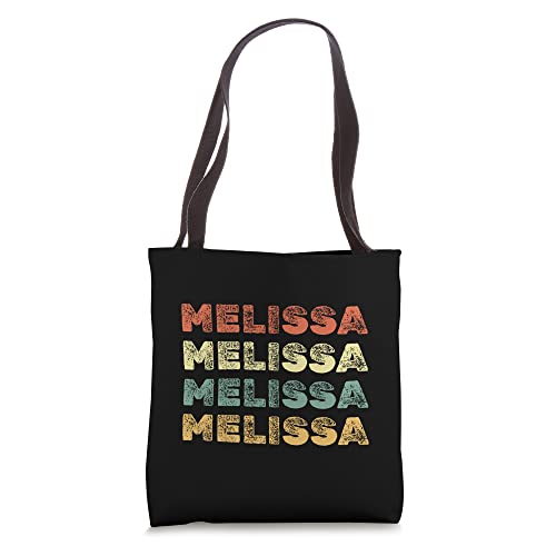 MELISSA PERSONALIZED RETRO VINTAGE GIFT FOR MELISSA Tote Bag