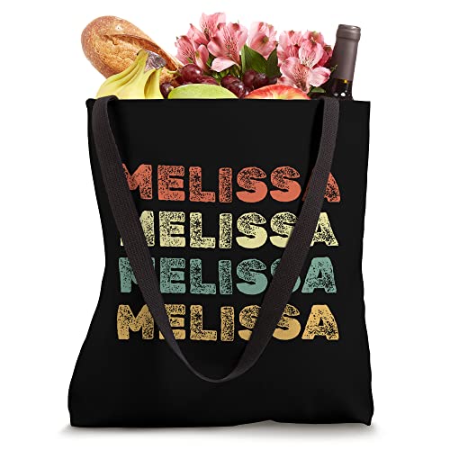 MELISSA PERSONALIZED RETRO VINTAGE GIFT FOR MELISSA Tote Bag