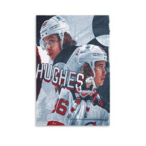 limb jack hughes sports player hd posters and prints for home decor wall art canvas decoration 16x24inch(40x60cm)