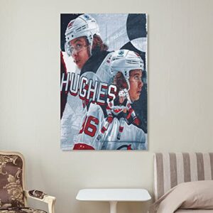 LIMB Jack Hughes Sports Player HD Posters and Prints for Home Decor Wall Art Canvas Decoration 16x24inch(40x60cm)