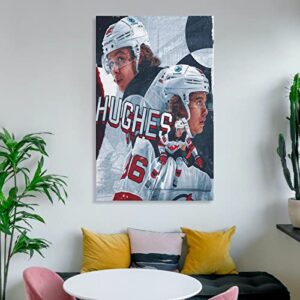 LIMB Jack Hughes Sports Player HD Posters and Prints for Home Decor Wall Art Canvas Decoration 16x24inch(40x60cm)