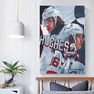 LIMB Jack Hughes Sports Player HD Posters and Prints for Home Decor Wall Art Canvas Decoration 16x24inch(40x60cm)