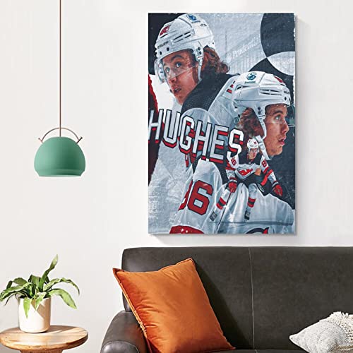 LIMB Jack Hughes Sports Player HD Posters and Prints for Home Decor Wall Art Canvas Decoration 16x24inch(40x60cm)