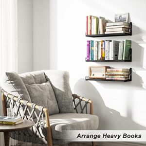 SRIWATANA U Shelves Wall Mounted Set of 3 and Large Floating Shelves Set of 3 （Contains 2 Items）