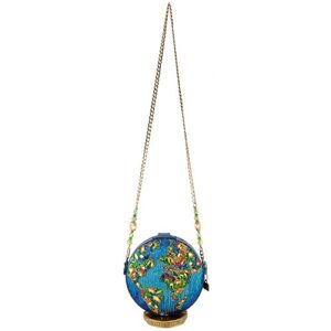 Mary Frances Going Global Beaded Crossbody Novelty Handbag, Multi