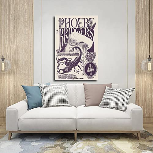 Falyan Phoebe Bridgers Tour Poster Canvas Poster Wall Art Decor Print Picture Paintings for Living Room Bedroom Decoration Unframe-style 12x18inch(30x45cm)