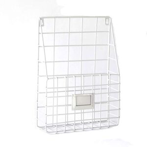 eyhlkm simple iron grid book shelf home wall decoration wall newspaper magazine storage shelf wall shelves wrought iron (color : onecolor)