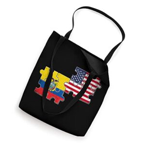 Ecuador USA Flag American Ecuadorian Tote Bag