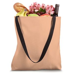 Simple Color Pastel Peach Orange Colored Neutral Tote Bag