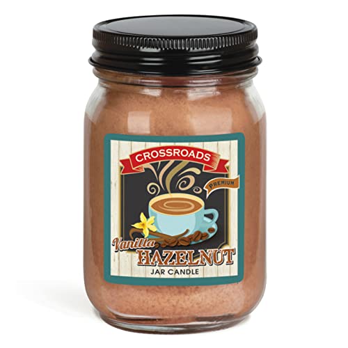 Crossroads Vanilla Hazelnut, 12 Ounce, Pint Candle Jar