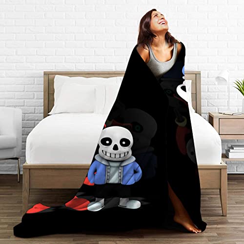 Anime Blanket Cartoon Throw Blanket for Couch Sofa Bed Living Room Gifts for Halloween Thanksgiving Christmas 50"X60"