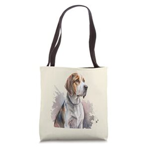 Beautiful Watercolor Beagle Portrait Tote Bag