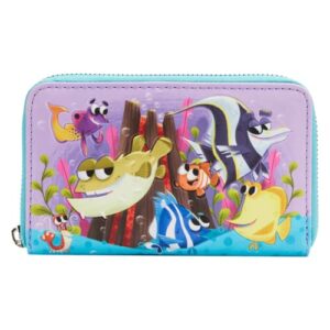 loungefly finding nemo fish tank zip around wallet