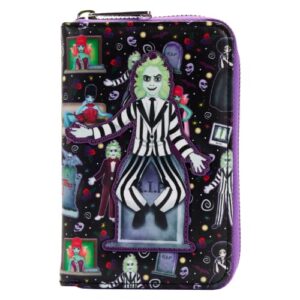 loungefly beetlejuice icons zip around wallet