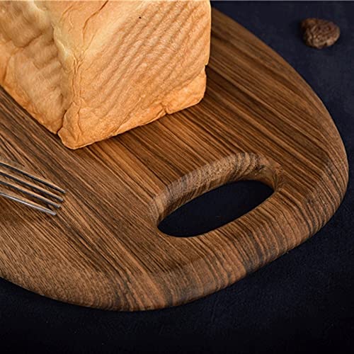 GULRUH Wood Cutting Boards for Kitchen, Solid Wood Cutting Board Pizza Cheese Charcuterie Steak Bread Meats Serving Board for Kitchen Chopping Boards (Color : Large)