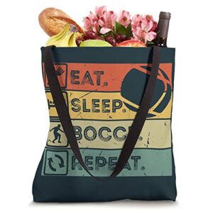 Eat Sleep Bocce Repeat Bocce Ball Lover Vintage Tote Bag