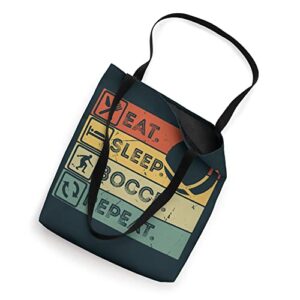 Eat Sleep Bocce Repeat Bocce Ball Lover Vintage Tote Bag