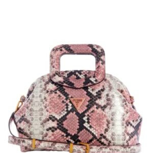 GUESS US Errin Snakeskin Small Frame Satchel