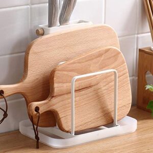 CXDTBH Sitting Free Punching 304 Stainless Steel Pot Cover Rack Kitchen Shelf Cutting Board Cutting Board Chopping Board Rack