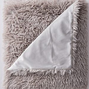 Artisan 34 Extra Warm and Cozy Luxury Faux Fur Blanket - Fuzzy and Fluffy Super Soft Reversible Taupe Throw Blanket for Bed, Couch, Home Décor- Double Sided, Ultra Soft Throw Blanket