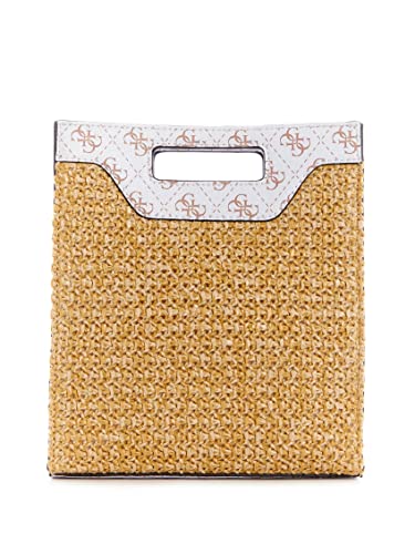 GUESS US Kasinta Raffia Mini Cutout Tote