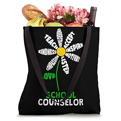 Best School Counselor Flower School Counseling Tote Bag