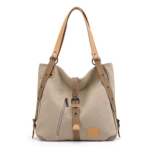 Women's Tote Hand Bag Canvas Corssbody Retro Clutch Handbag Shoulder Bag Purse Satchel Bag Large Size Hobo Bag