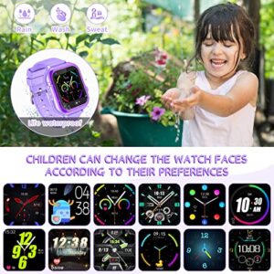 cjc 4G Smart Watch for Kids with SIM Card , Kids Phone Smartwatch GPS Position , Call Voice & Video Chat, SOS, WiFi, Music，Watch with Lanyard for Children Ages 3-12 Ship from US (Black)