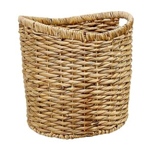 coastal home large water hyacinth storage basket one size natural