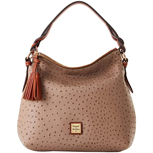 Dooney & Bourke Ostrich Twist Strap Hobo Shoulder Bag