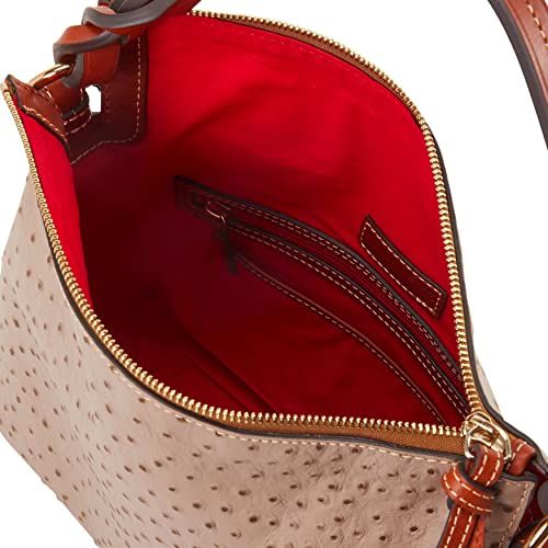 Dooney & Bourke Ostrich Twist Strap Hobo Shoulder Bag