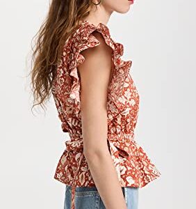 Ulla Johnson Women's Iyla Top, Orange Blossom, 6