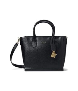 dkny valery large satchel black/gold one size