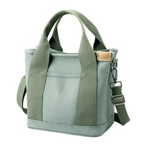 women fashion canvas bag tote bag storage bag multi-pocket tote bag large capacity crossbody bag