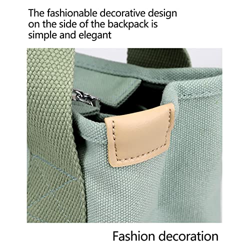 Women Fashion Canvas Bag Tote Bag Storage Bag Multi-Pocket Tote Bag Large Capacity Crossbody Bag