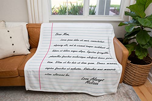 Custom Blanket, Personalized Letter Blanket With Customized Text For Christmas Valentines Day Mothers Day, Customized Gift Blanket With Letter, Personalized Blanket With Letter Gift For Christmas