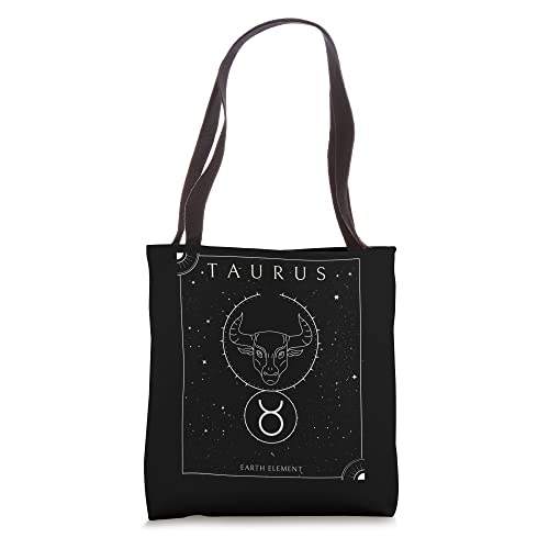 Taurus Earth Element Zodiac Tote Bag